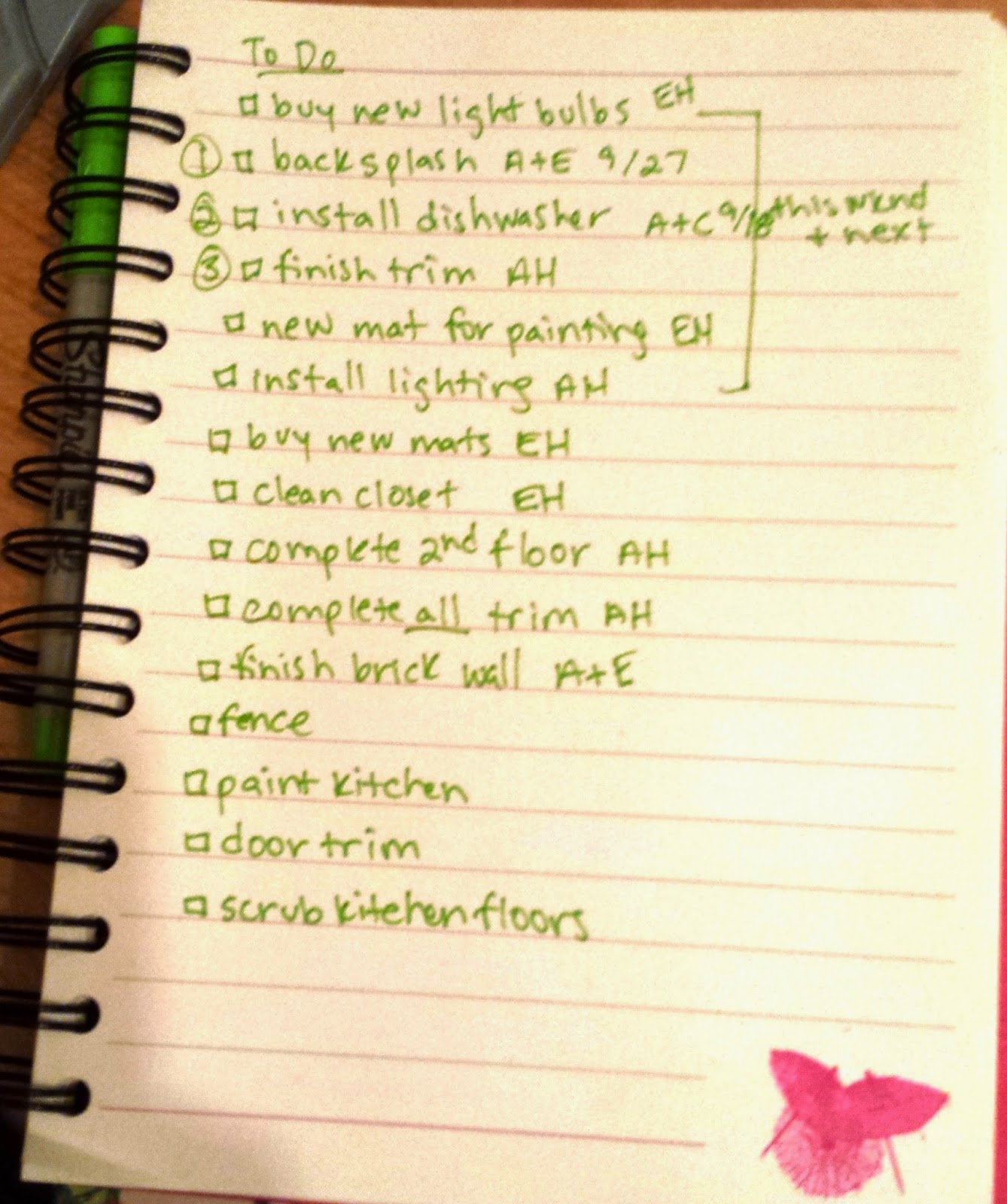 Mrs. H. Buys a House: Colored Walls and Dishwashers