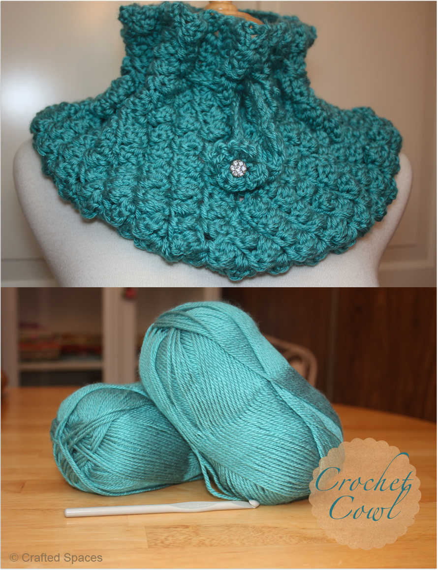 Crafted Spaces: Crochet Cowl With Two Strands Of Yarn