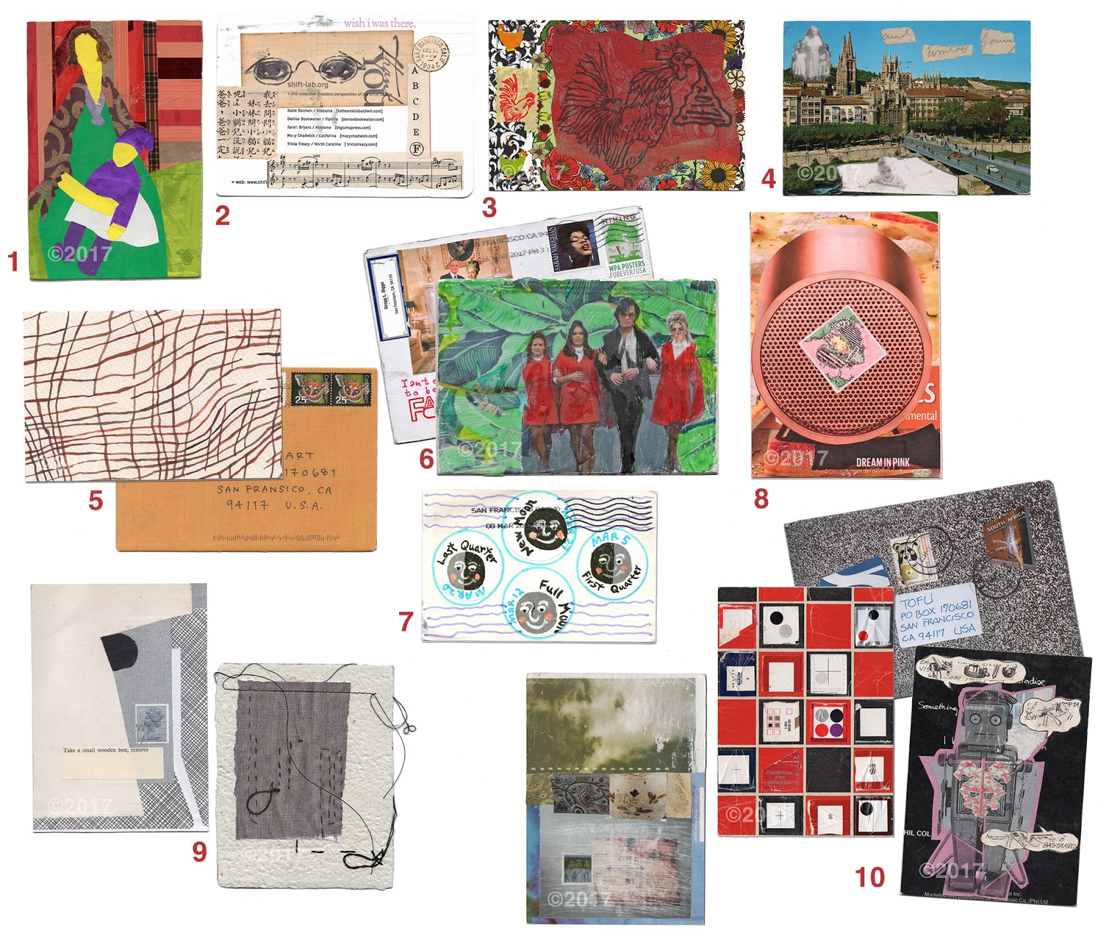 Tofu's Art Blog: Incoming Mail Art - April