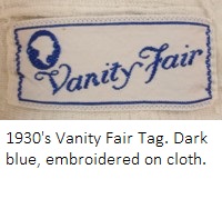 Sweet Vintage Designs: Vanity Fair Lingerie