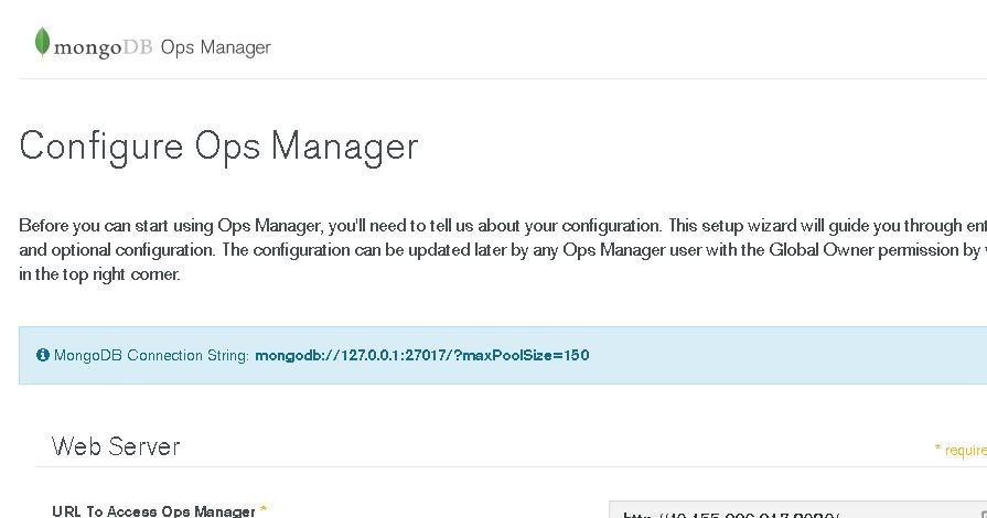 MongoDB Ops Manager Basic Installation and Configuration
