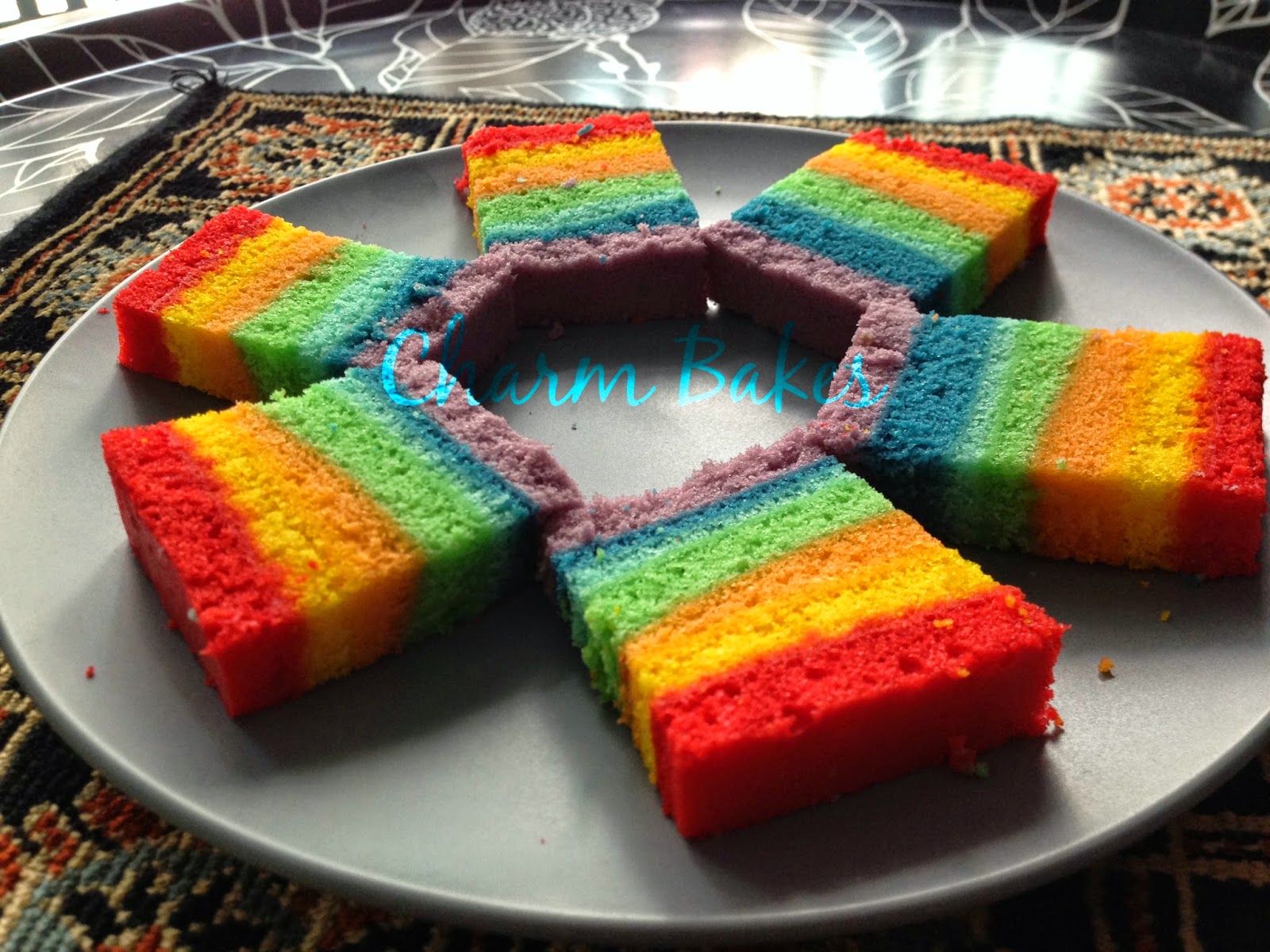 Charm Bakes: Rainbow Steamed Cake