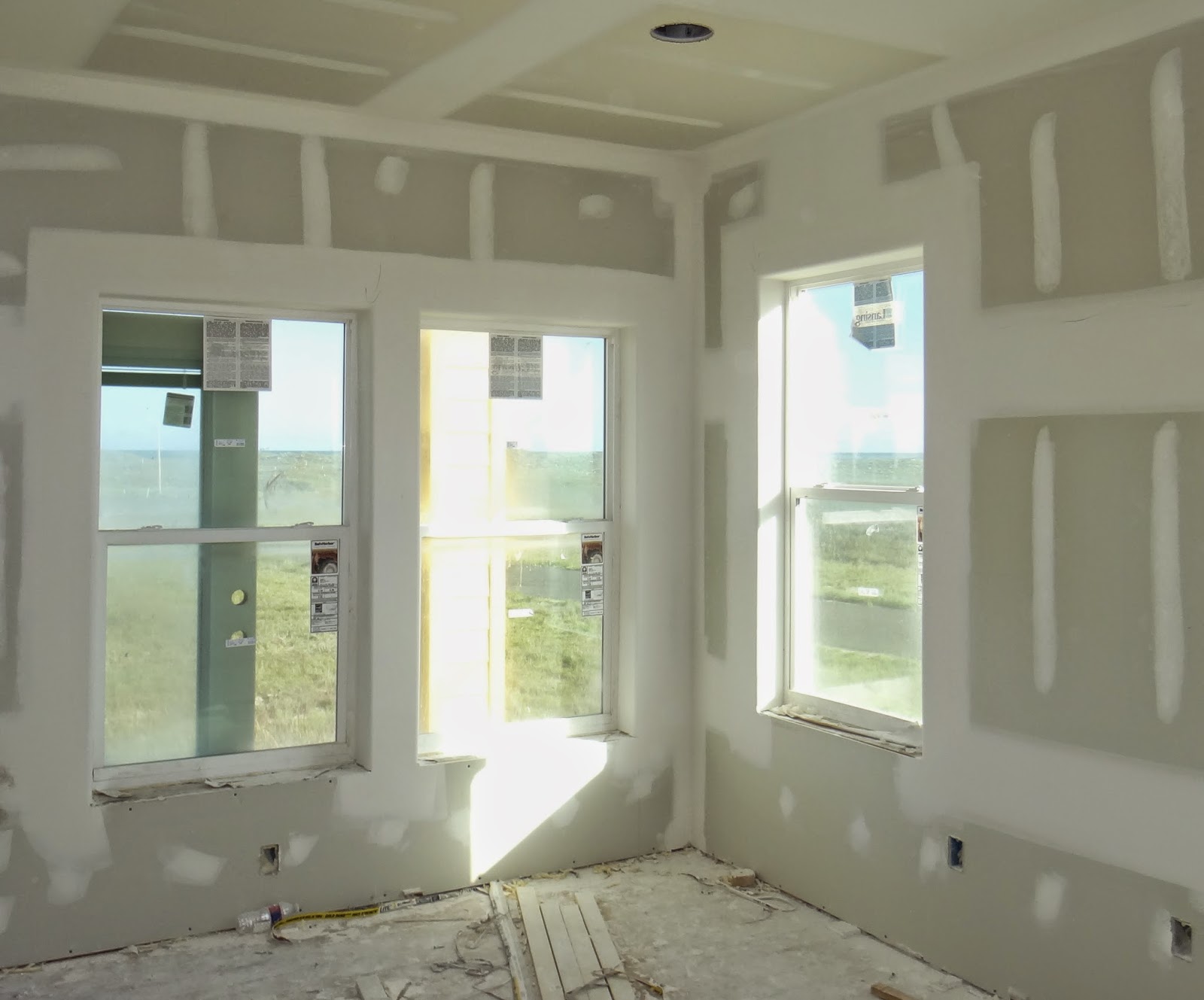 Sweet Home Mustang Island: Drywall Taped and Sanded...