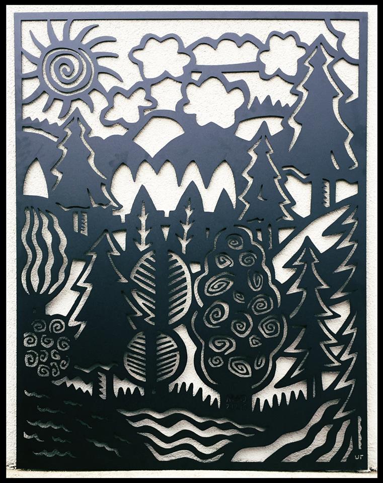 METAL WORK by Ursula Roma: Nature Wall Panel