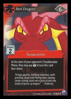 My Little Pony Red Dragon Canterlot Nights CCG Card | MLP Merch