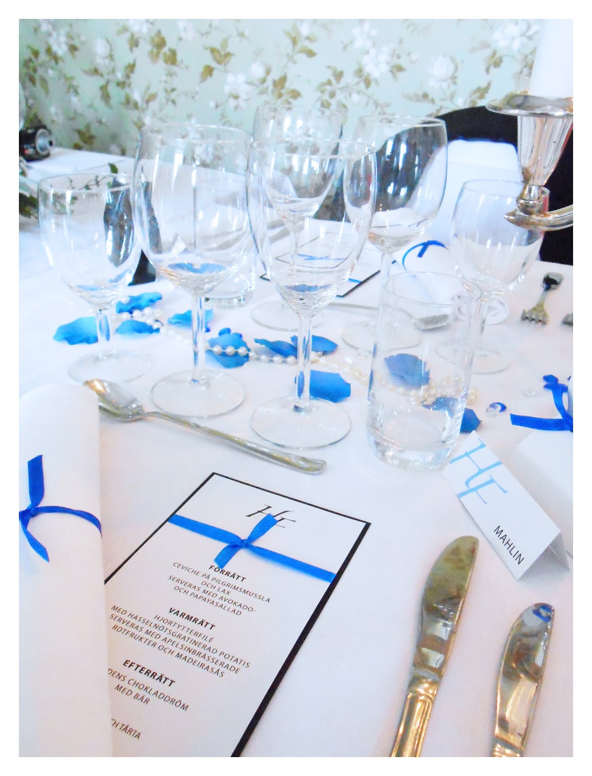 Anna Göran Design: Foto från kund - dukning bröllop