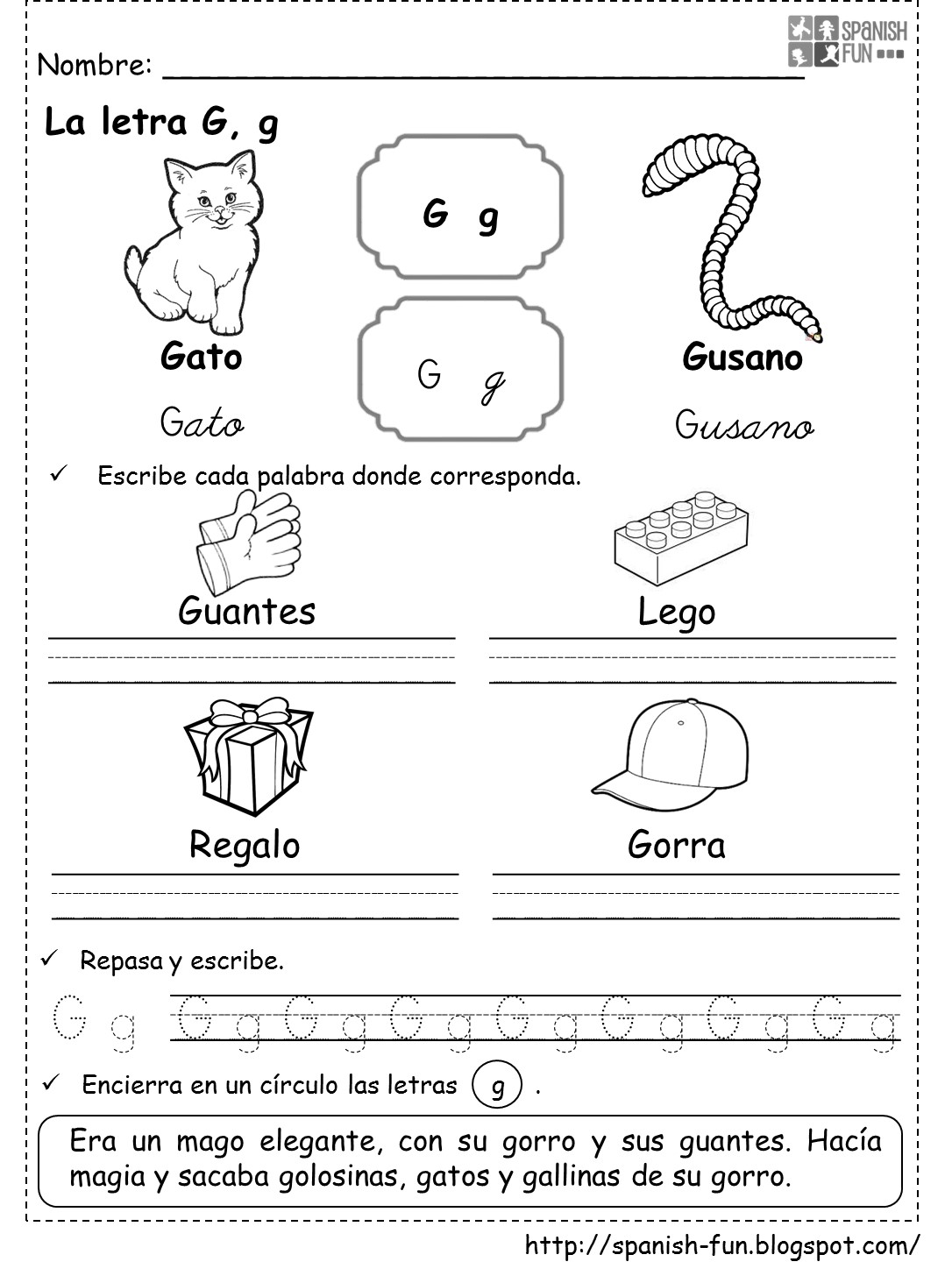 `: Tareas de Pre-Kinder
