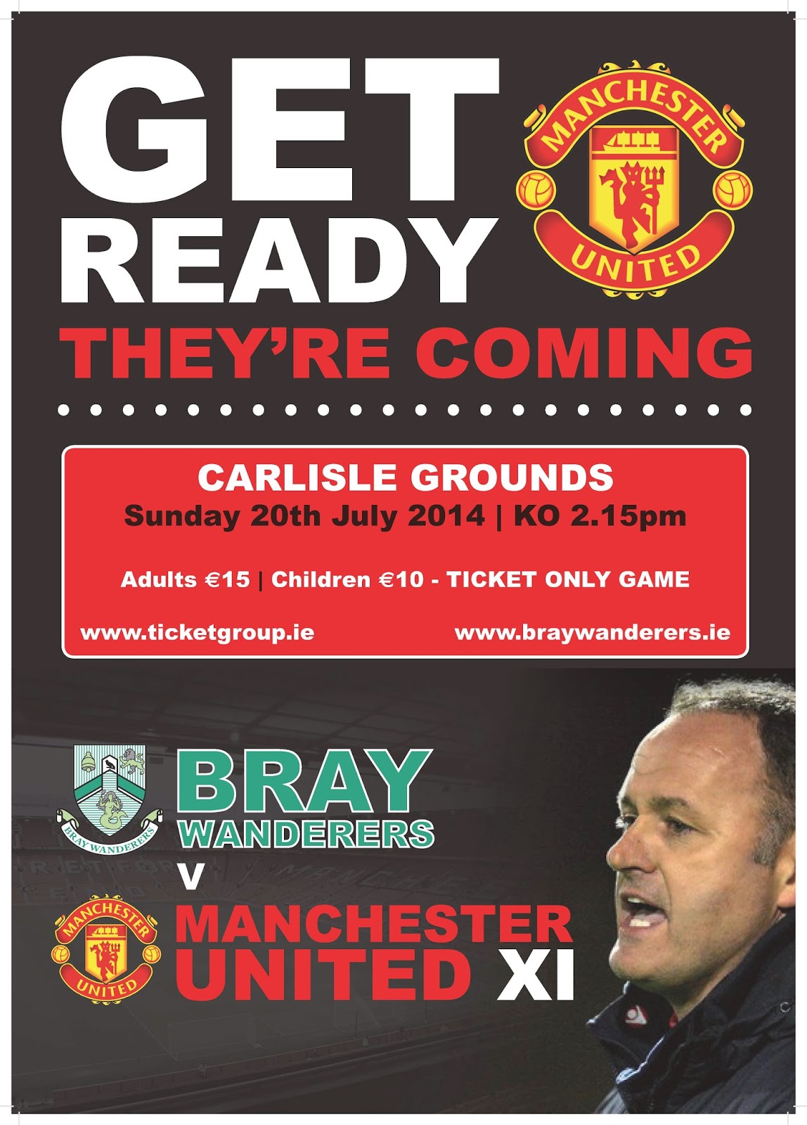 Bray Wanderers Beat Manchester Utd - Sunbeam House Services