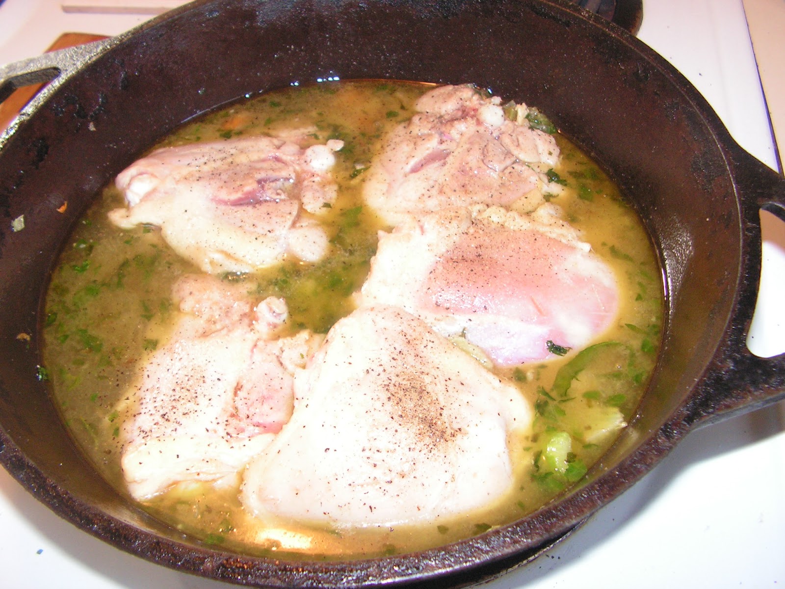 the foodie grand mere: blanquette de poulet ( Chicken in white sauce)