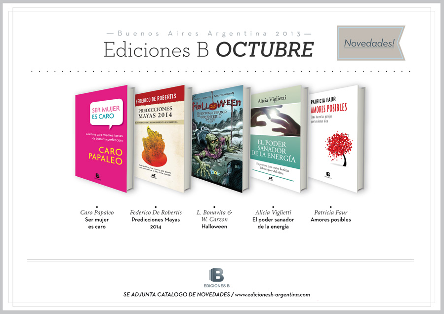 El Mirador Nocturno: Novedades editoriales de octubre de Ediciones B