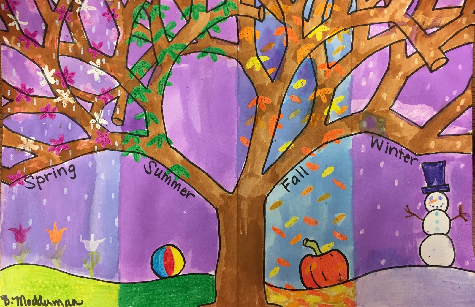 Pencils 'n Paintbrushes: Seasons Tree