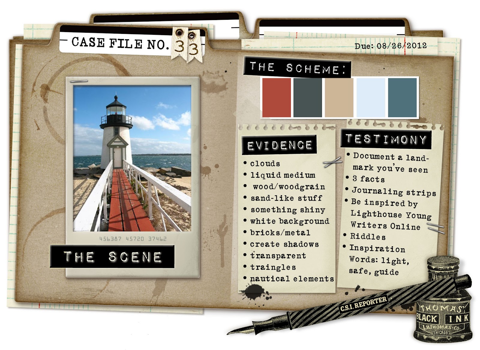 Little Scraps of Magic: Shine {CSI Case File No. 33}