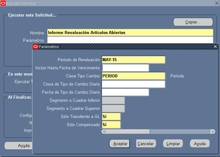 Compartiendo Tips de Oracle: Informe Revaluación Artículos Abiertos