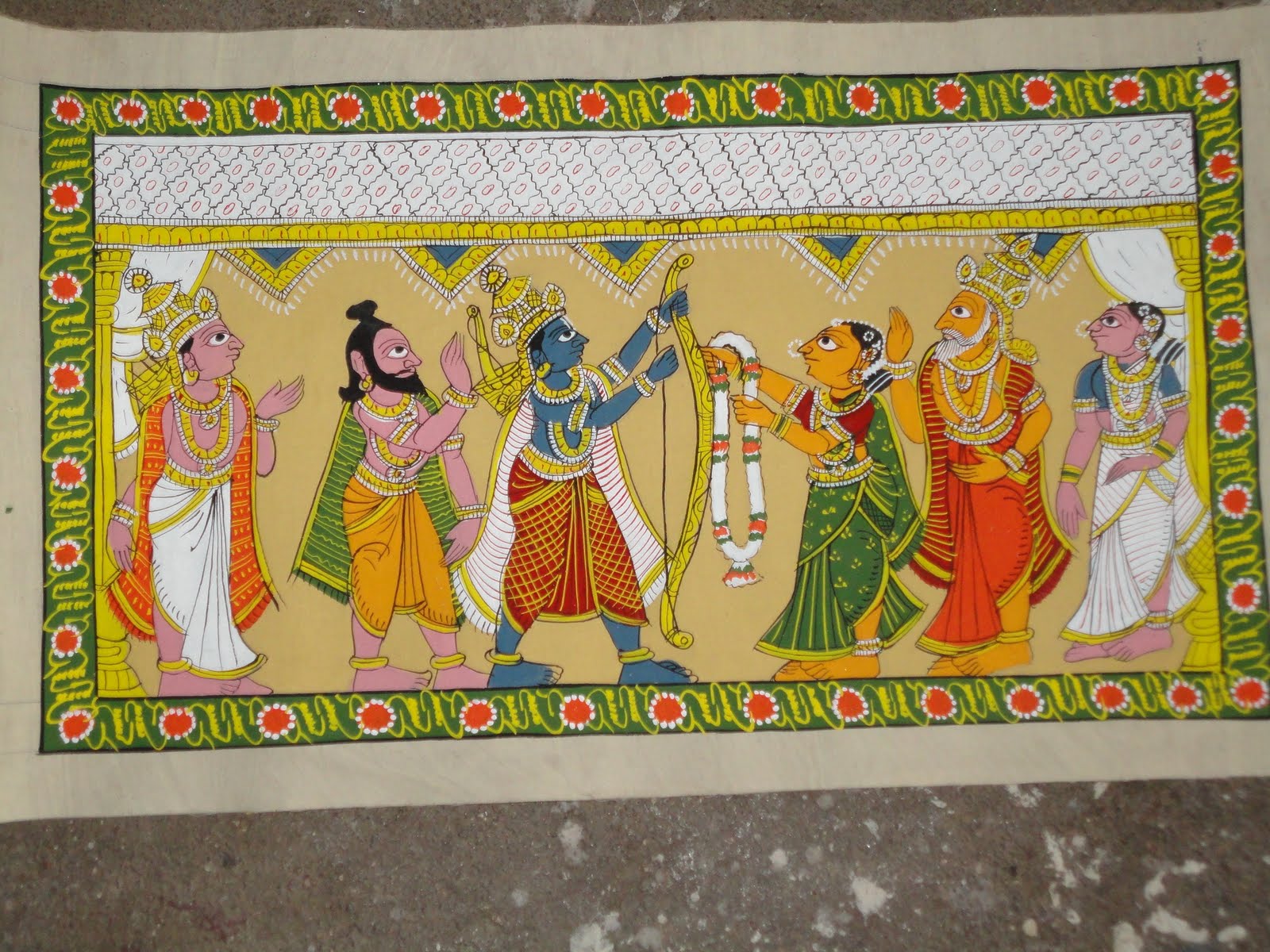 Cheriyal Scroll Paintings by Vaikuntam nakash