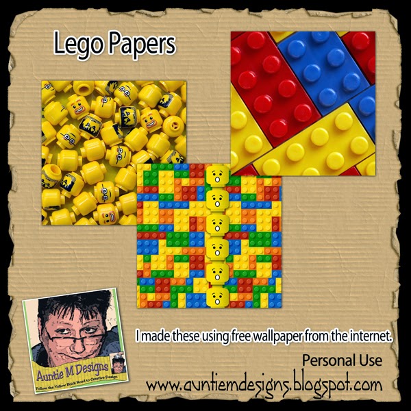 Auntie M Designs: Lego Papers
