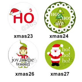 @three65: Christmas Labels (Round)