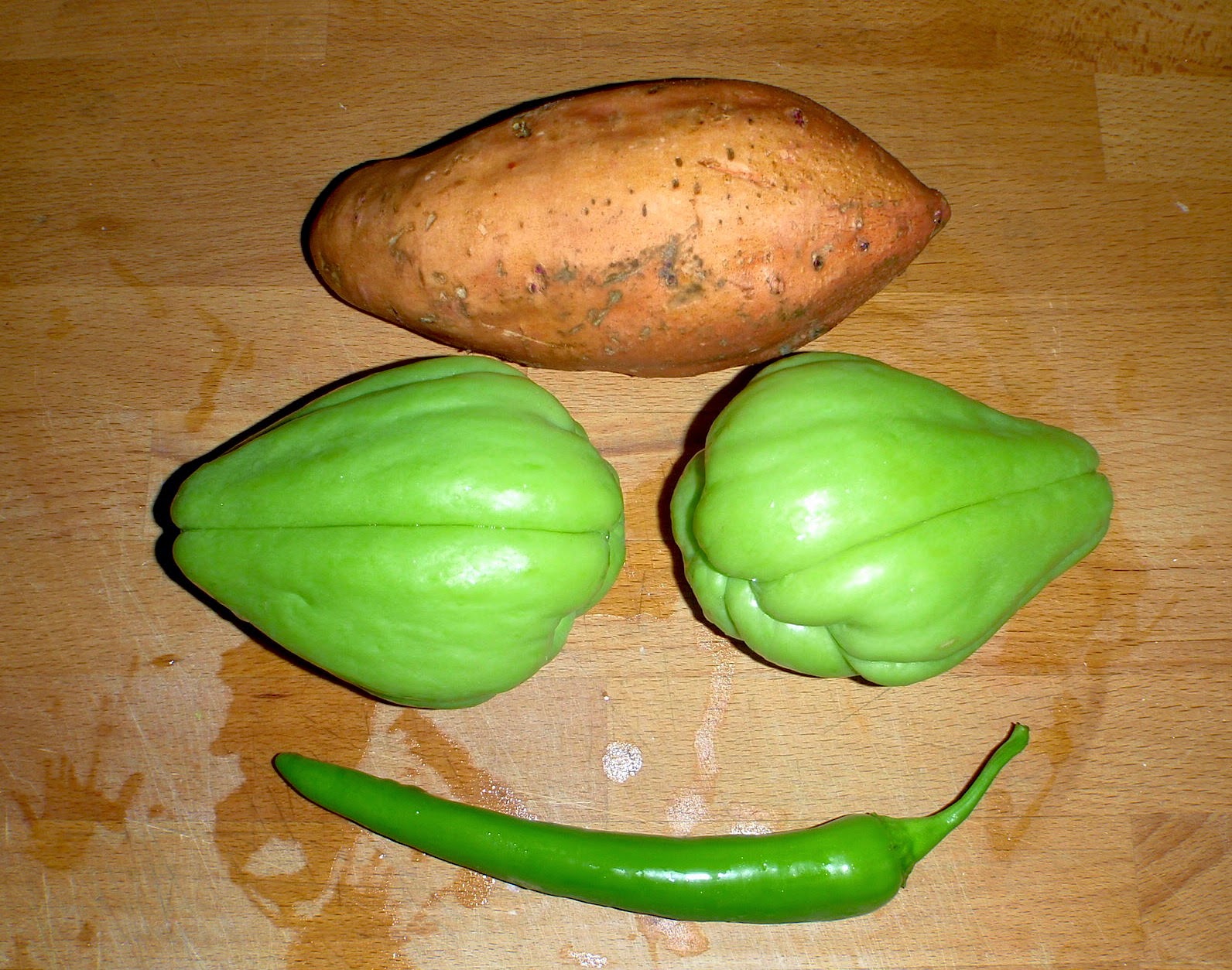 Friends & Foodies Forever: Roasted Chayote and Sweet Potato with Green ...