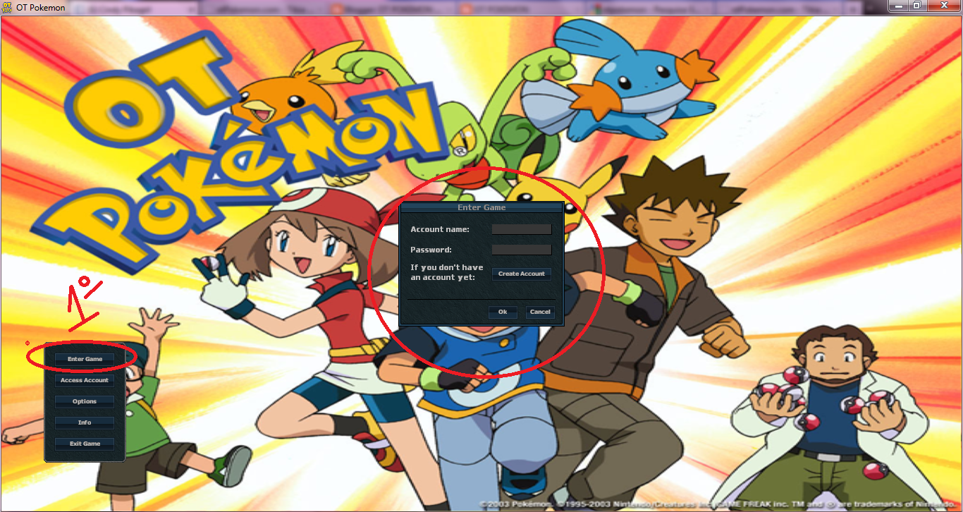 OT POKEMON: Cadastro OT POKEMON