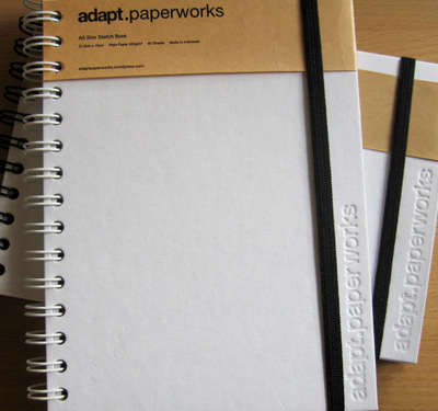 maksiminimalis: "DIY"cover sketchbook by adapt paperworks
