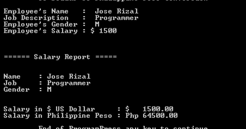 Free Programming Source Codes And Computer Programming Tutorials Currency Converter In C