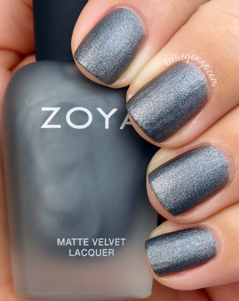 KellieGonzo: Zoya Matte Velvet Collection 2014 Swatches & Review