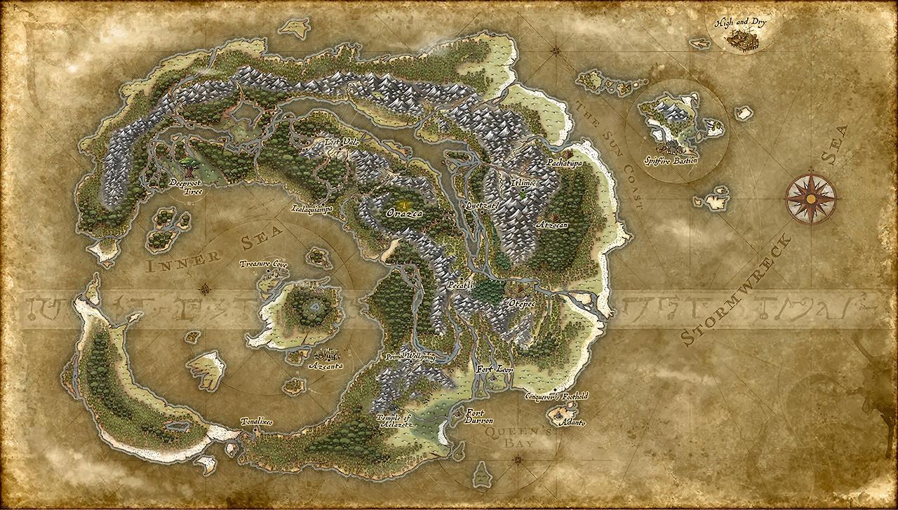 MTG Realm: Ixalan Map