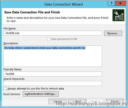 Sharing SQL Server Analysis Service connection using SharePoint 2013 Excel Services - Things to ...