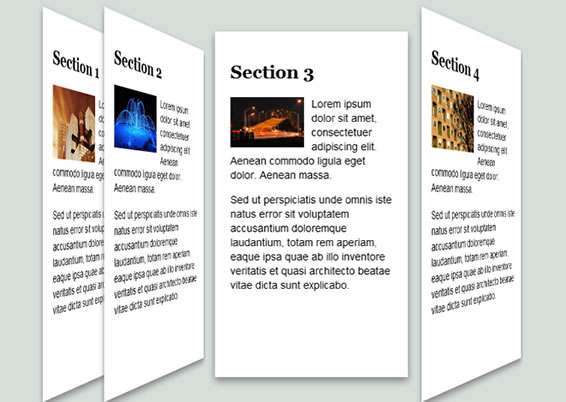 Html5 - Css - Jquery - Slide show - Free sharing: Cool CSS3 and html5 3D Accordion