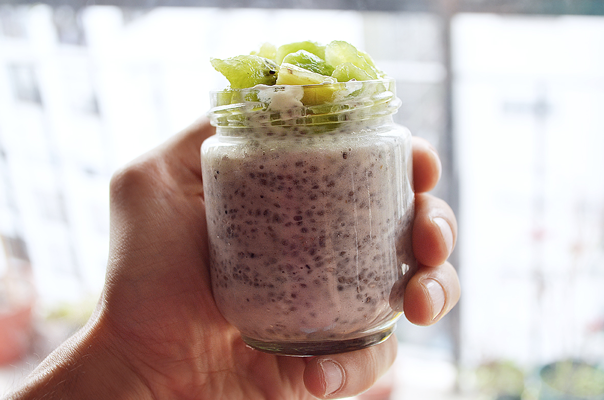 Chia Pudding proteico en 3 simples pasos!