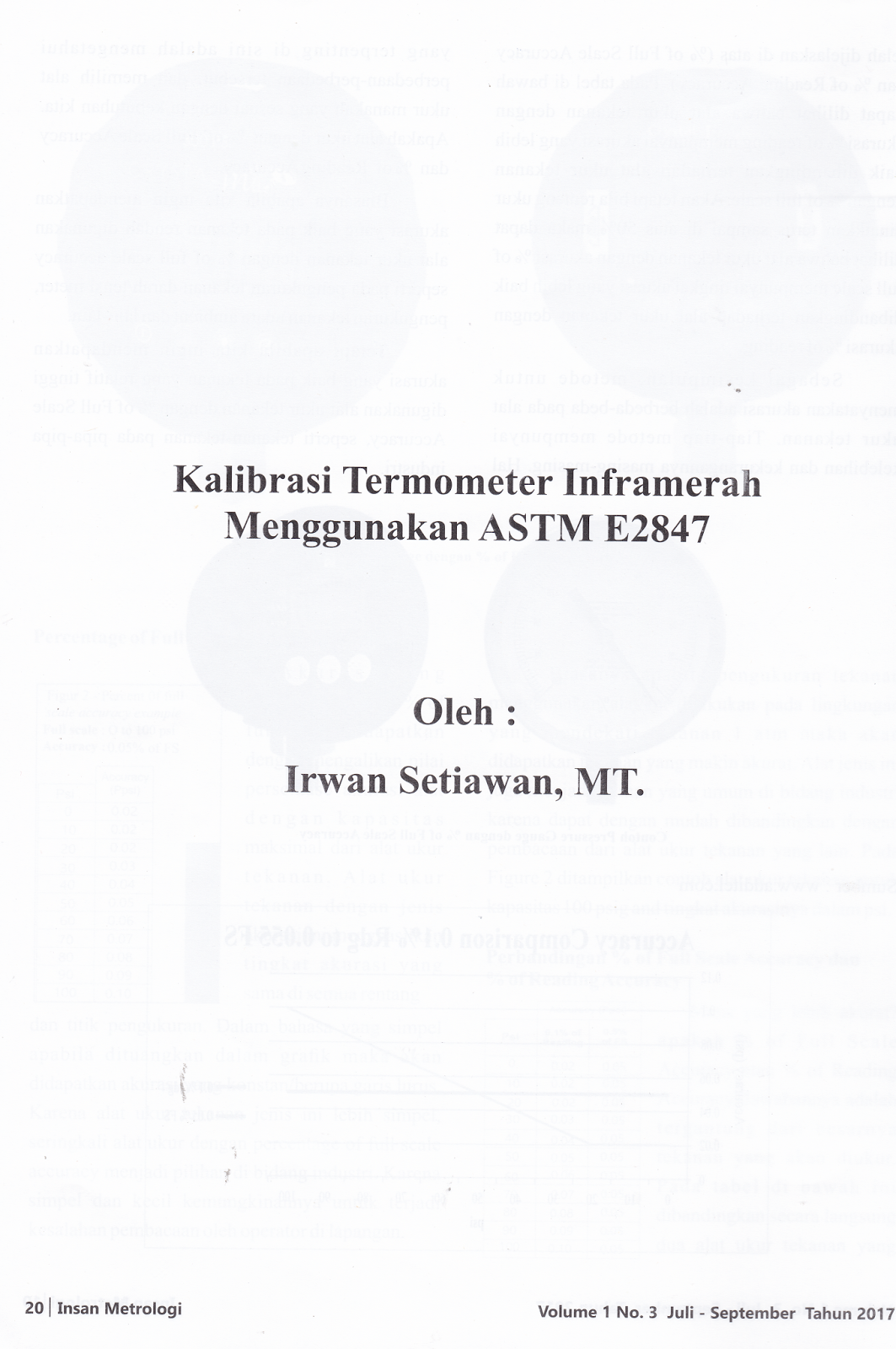 Kalibrasi Termometer Inframerah Menggunakan ASTM E2847