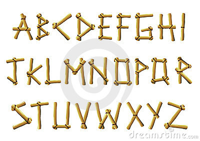 Bamboo Lettering | Bamboo Products Photo