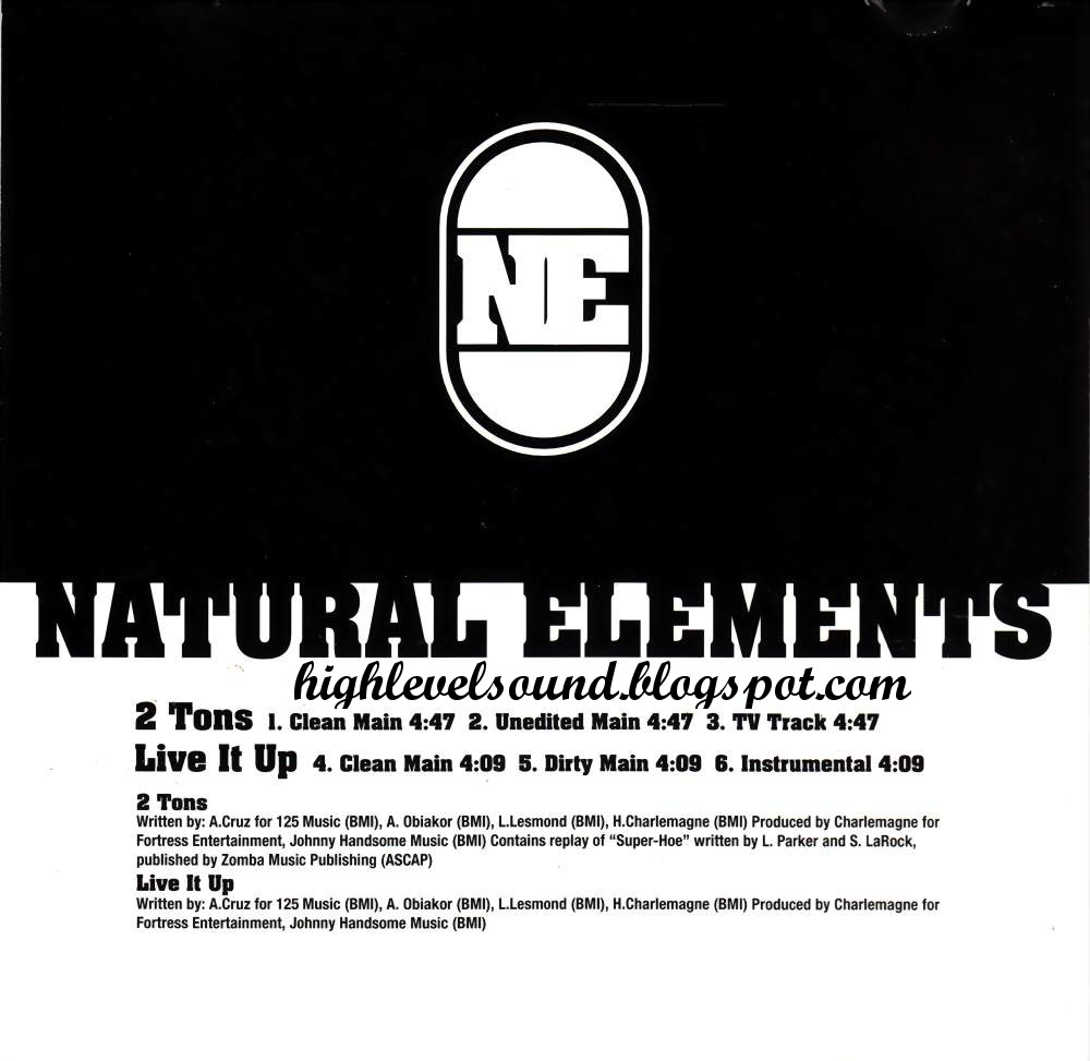 highest level of music: Natural Elements - 2 Tons/Live It Up-(CDM)-1999-hlm