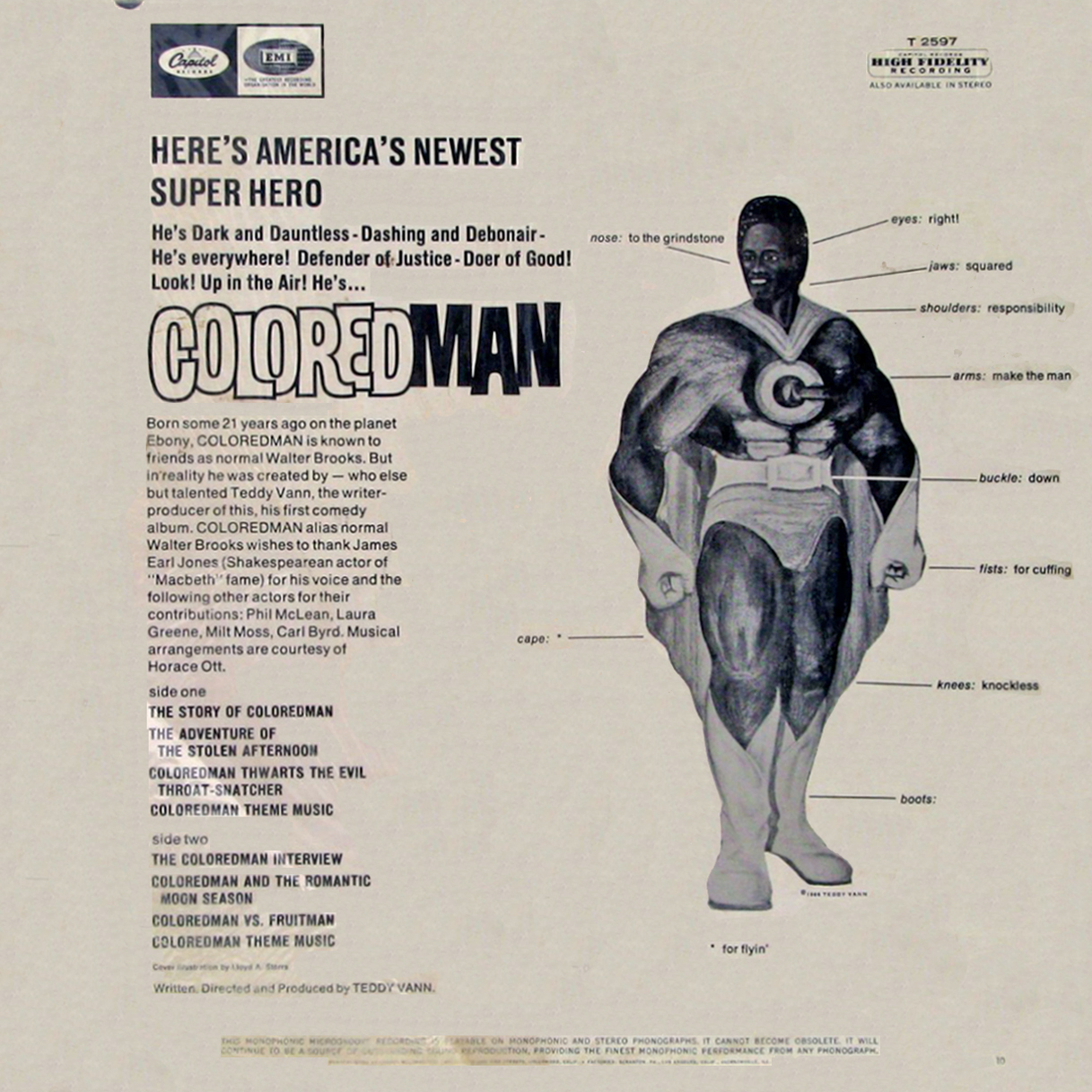 Vintage Stand-up Comedy: Coloredman - Adventures of Coloredman 1966