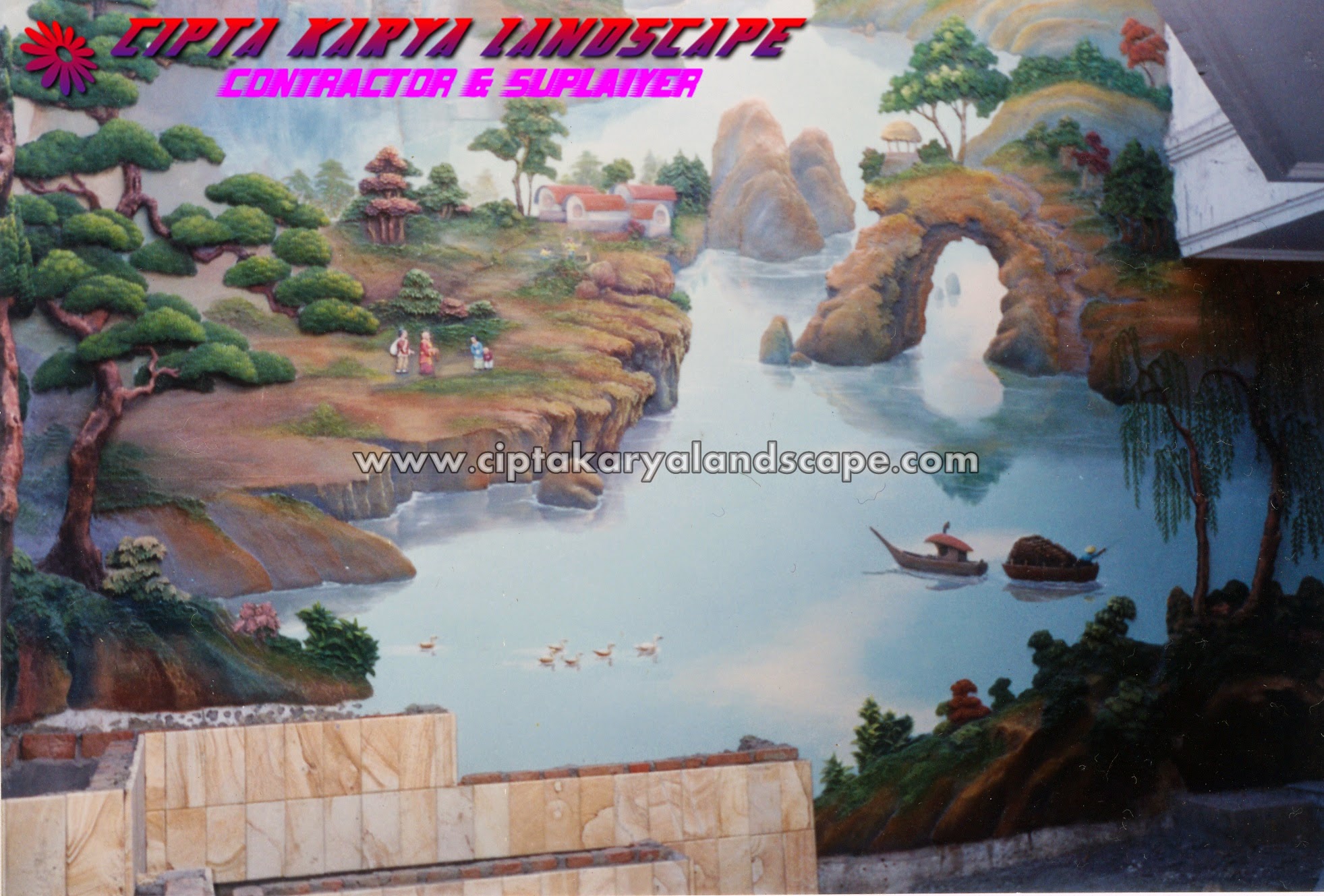 Jasa Pembuatan Taman Dinding Relief 3D Jakarta | Jasa Tukang Taman ...