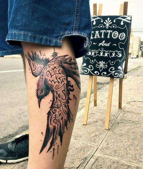 50+ Crow Raven Tattoo Designs For Men (2020) With Meaning | Tattoo ...