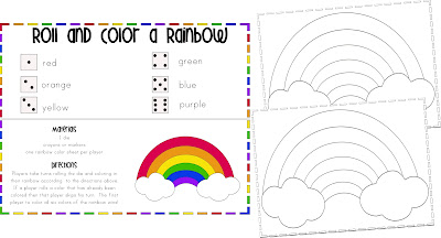 Classroom Freebies Too: Roll and Color a Rainbow