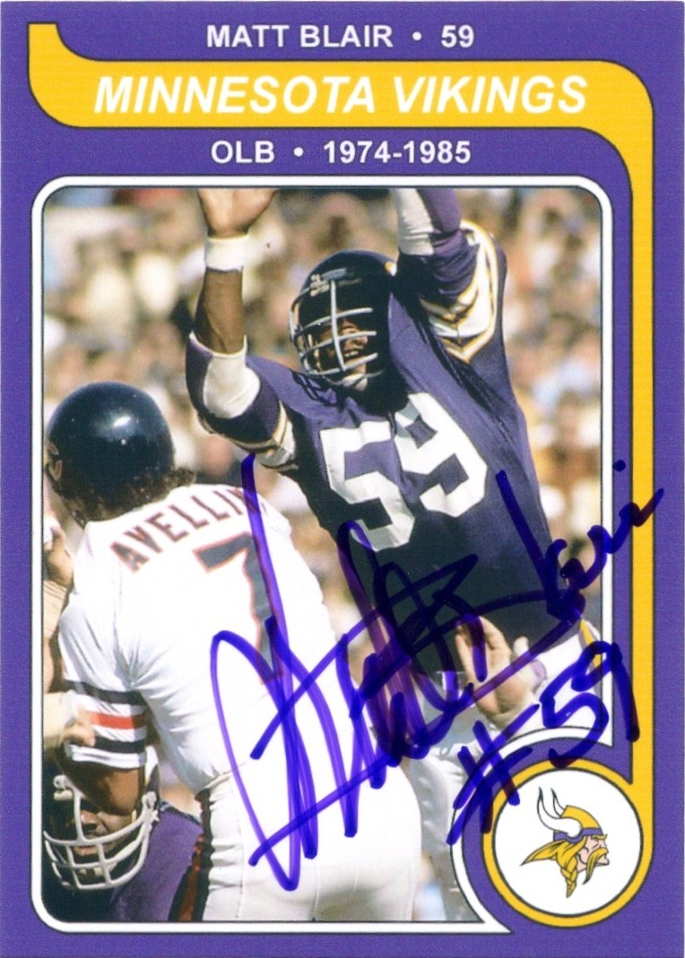 Minnesota Sports Autograph Project: MATT BLAIR