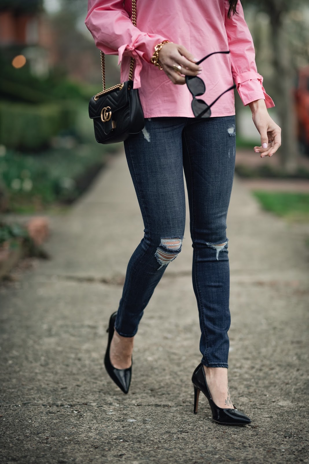 Pink Off the Shoulder Top | Where your heart is now