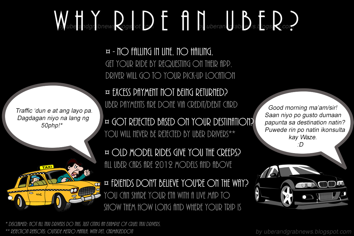 UBER and GRABCAR PH News: Why Ride An Uber?
