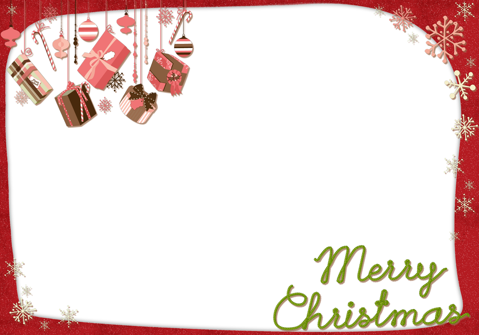 Marcos navideños en png