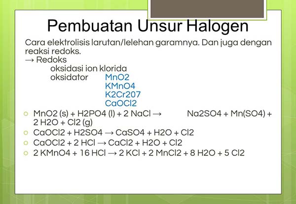 Contoh Slide Unsur Kimia Halogen