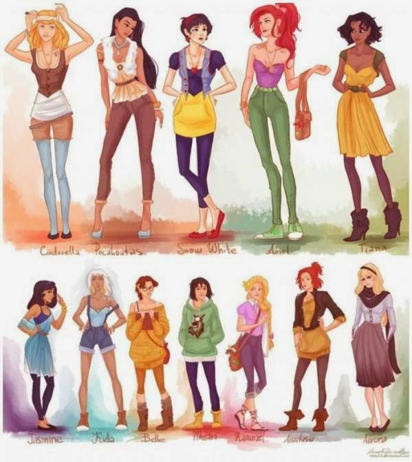 Disney Movie Princesses: Realistic (Still Pretty) Princesses