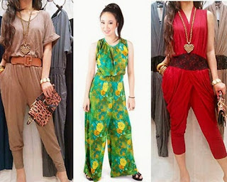 Model baju terusan terbaru celana wanita batik brokat pendek bahan ...