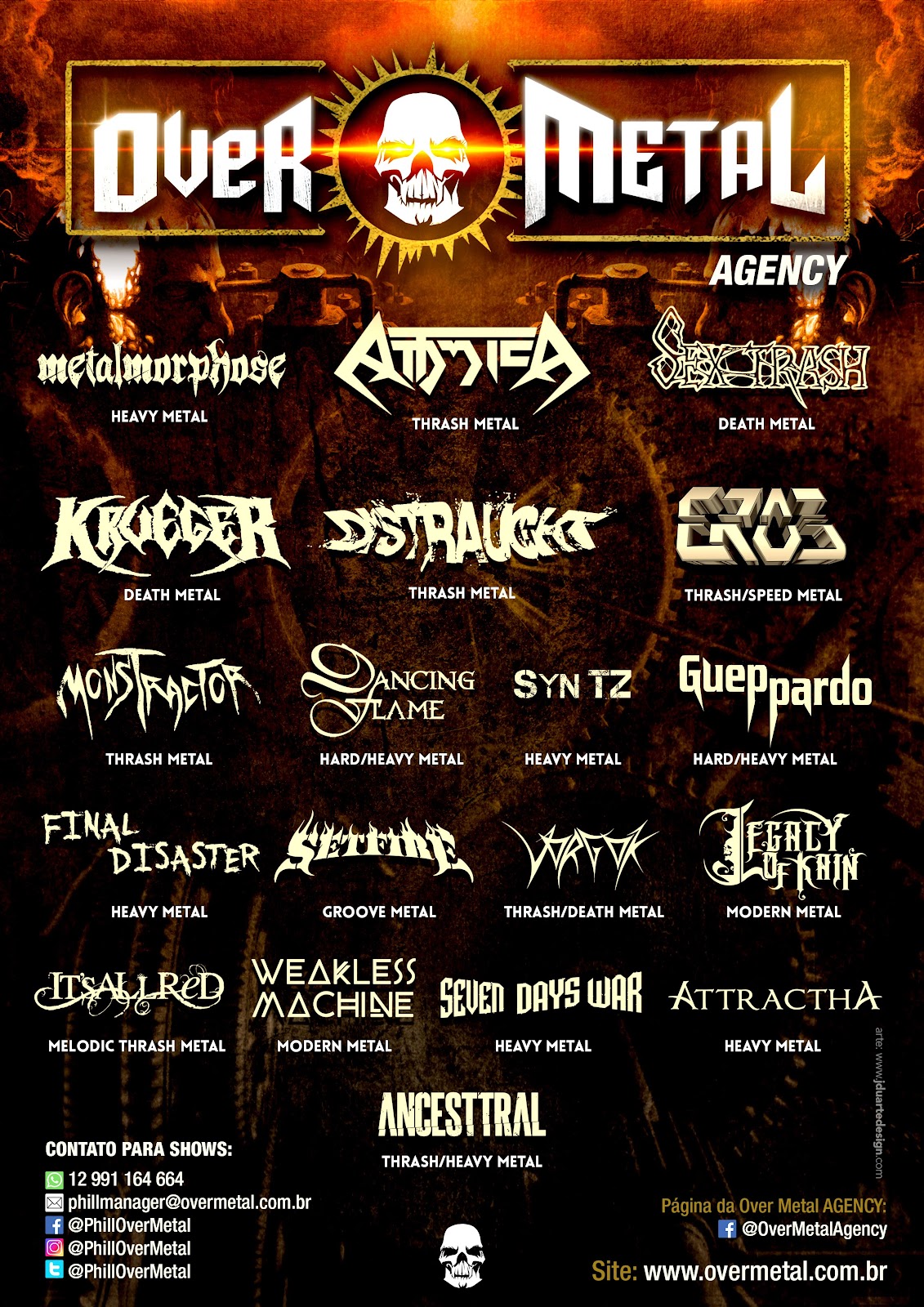 Metal Samsara: OVER METAL AGENCY: Agência completa 1 ano e divulga o ...
