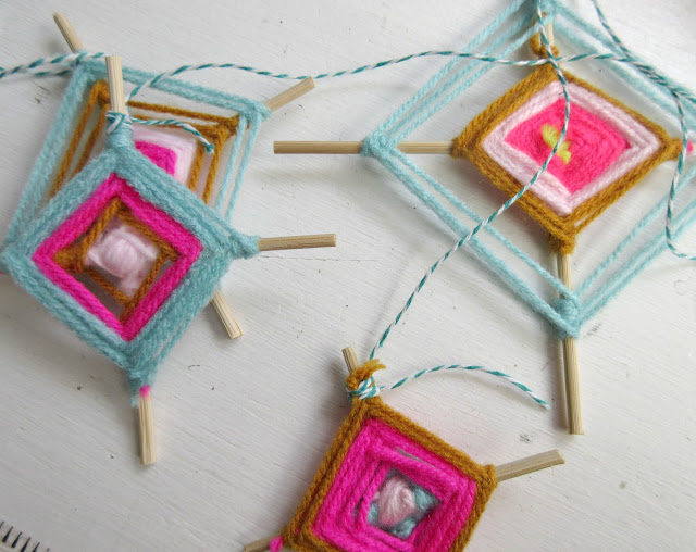 Teawagontales: woven mobile diy craft camp part 4