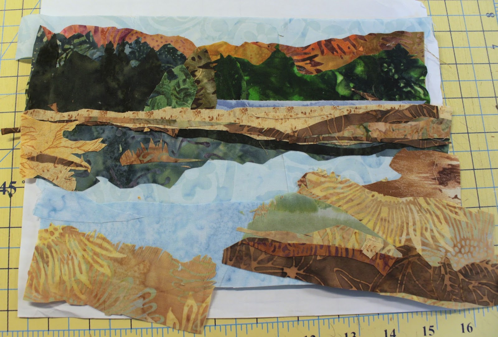 Art in search: Coming up- landscape collage