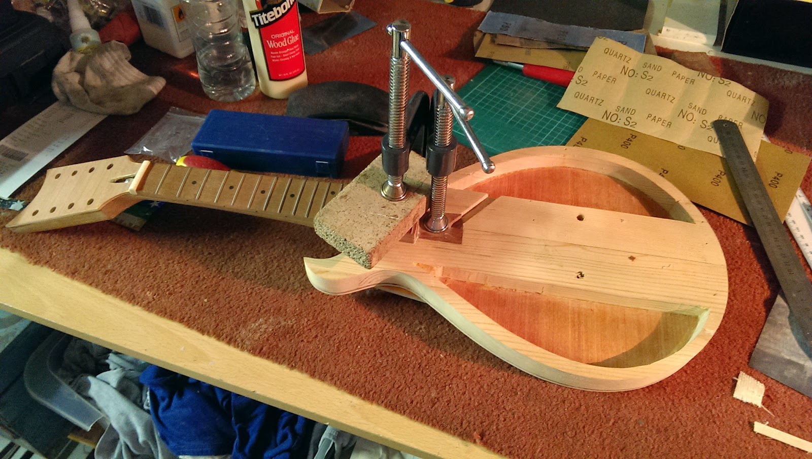 DLP Guitars: DLP Mandolin - 12 - Attaching the Neck