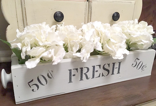 Build Your Own Fresh Flowers Wooden Crate Table Centerpiece