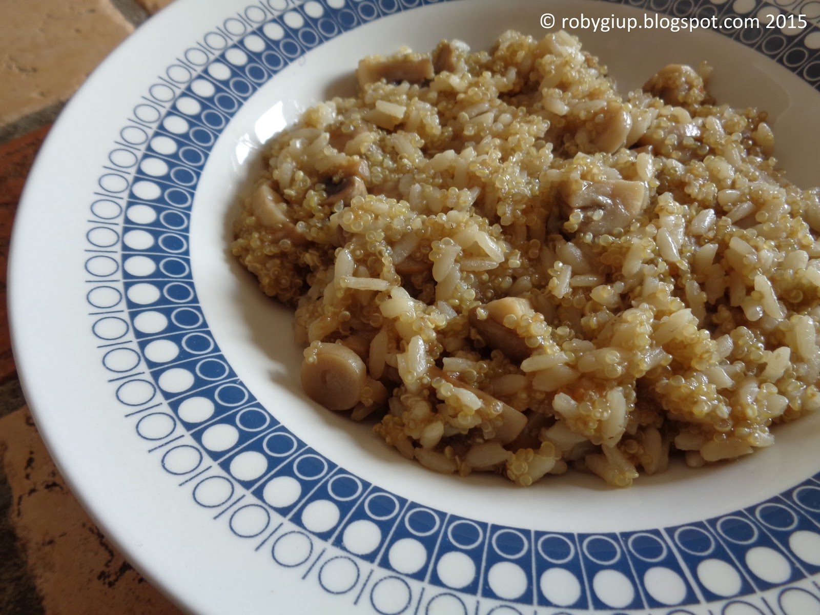 RobyGiup handmade: Quinotto (risotto di quinoa) ai funghi - Mushroom ...