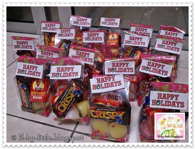 Lil-By-Little: Year End Party Preparation (Part I) : Mini Party Packs